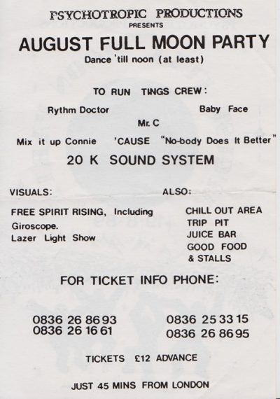 Rave Flyers – 1989 Part 2 - The Art & Soul Traders