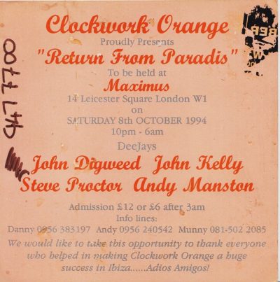 Rave Flyers – 1989 Part 2 - The Art & Soul Traders