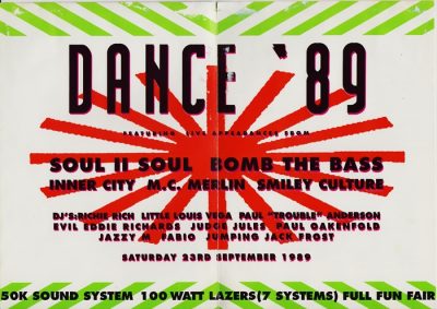 Rave Flyers – 1988 – 1989 - The Art & Soul Traders