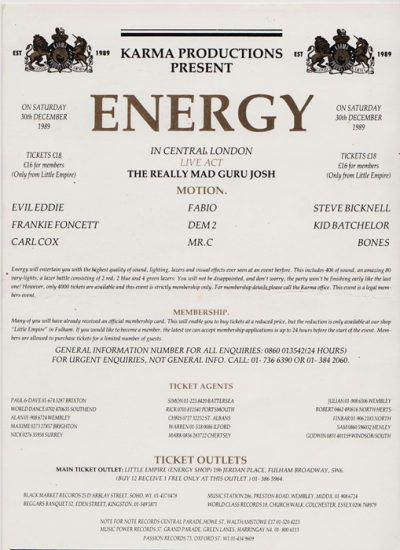 Rave Flyers – 1988 – 1989 - The Art & Soul Traders