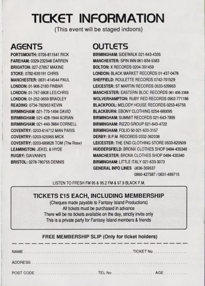 Rave Flyers – 1989 Part 2 - The Art & Soul Traders