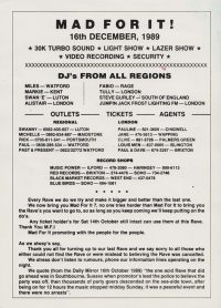 Rave Flyers – 1988 – 1989 - The Art & Soul Traders