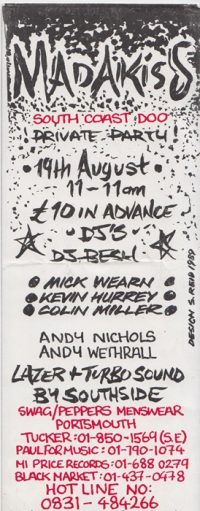 Rave Flyers – 1989 Part 2 - The Art & Soul Traders