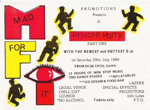 Rave Flyers – 1988 – 1989 - The Art & Soul Traders