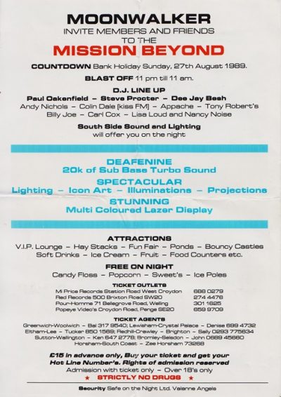 Rave Flyers – 1989 Part 2 - The Art & Soul Traders