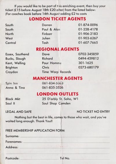 Rave Flyers – 1989 Part 2 - The Art & Soul Traders