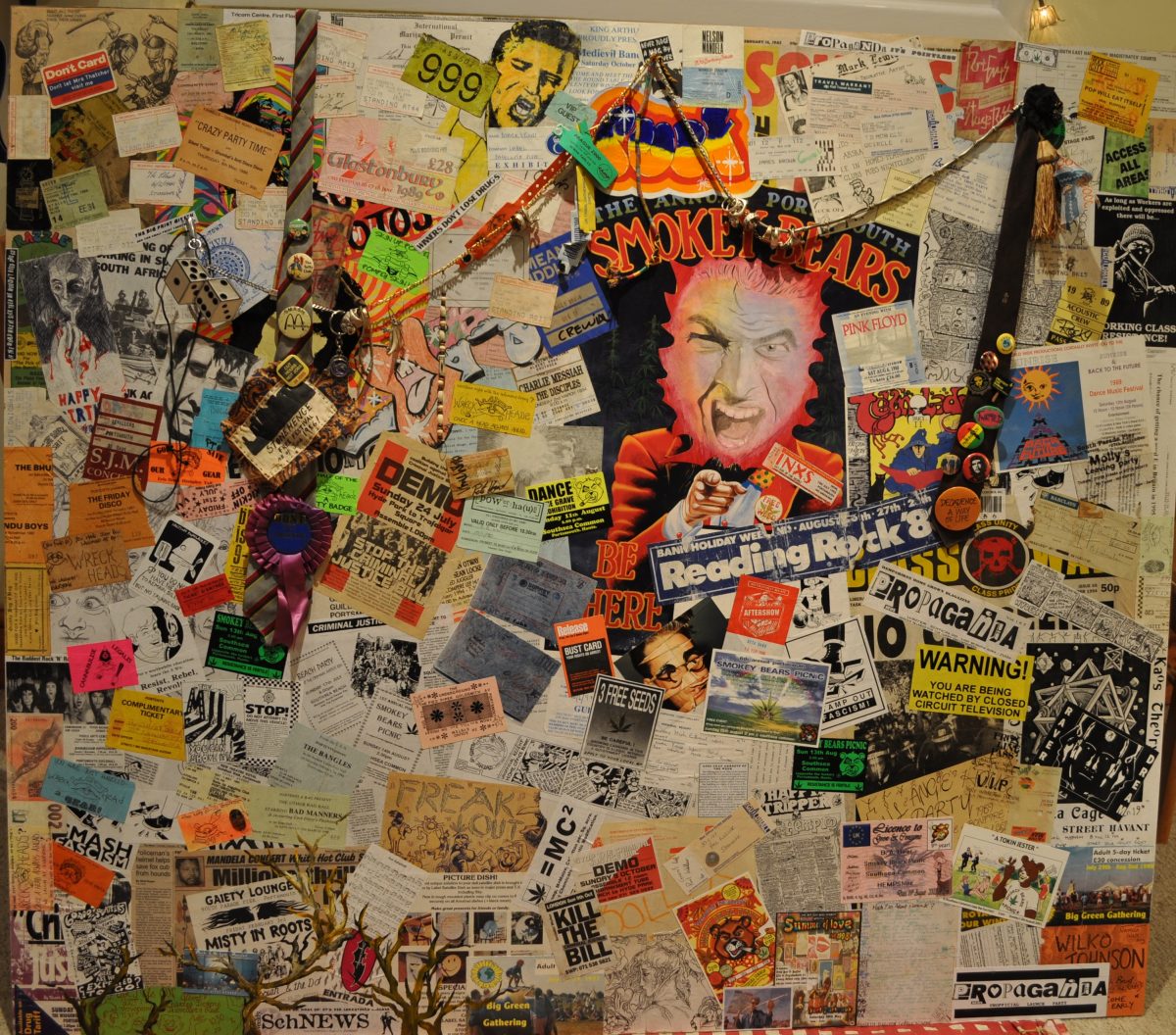 1980’s 1990’s Counter-Culture Collage Canvas - The Art & Soul Traders